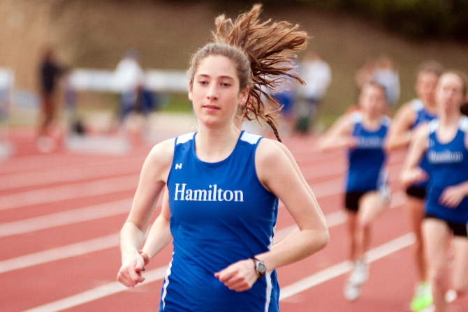 Women's track athlete on NESCAC all-conference team - News - Hamilton ...